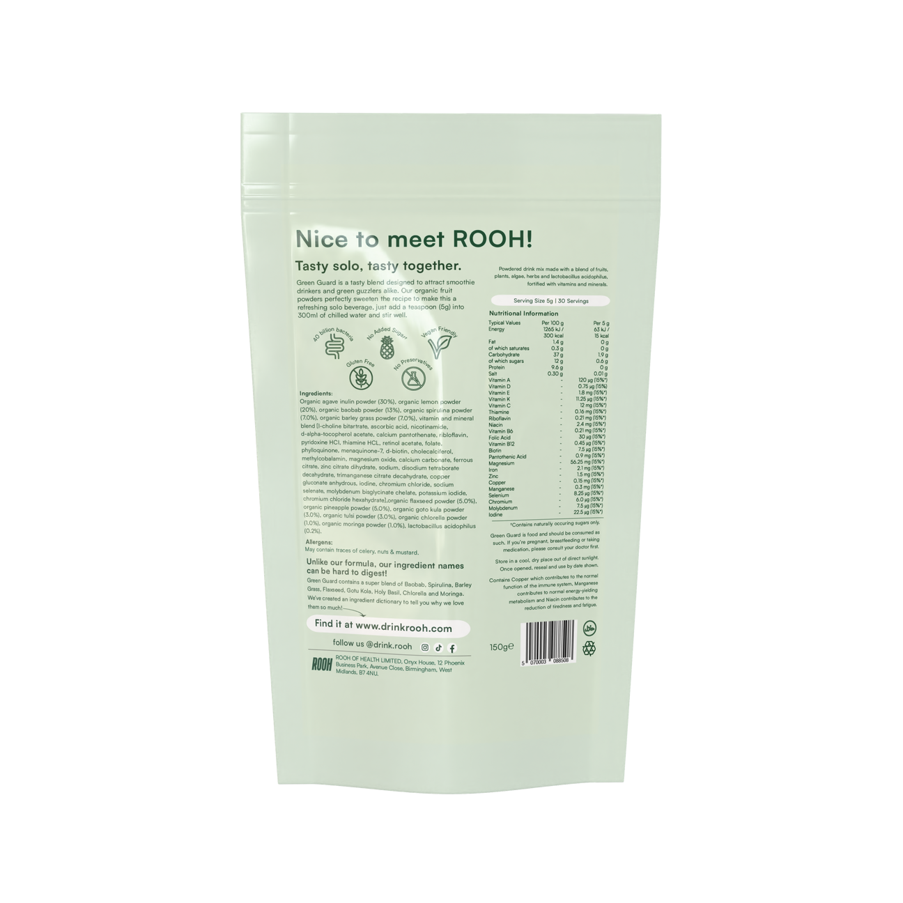 Green Guard® | Super Greens Wellness Drink | ROOH – DRINK ROOH